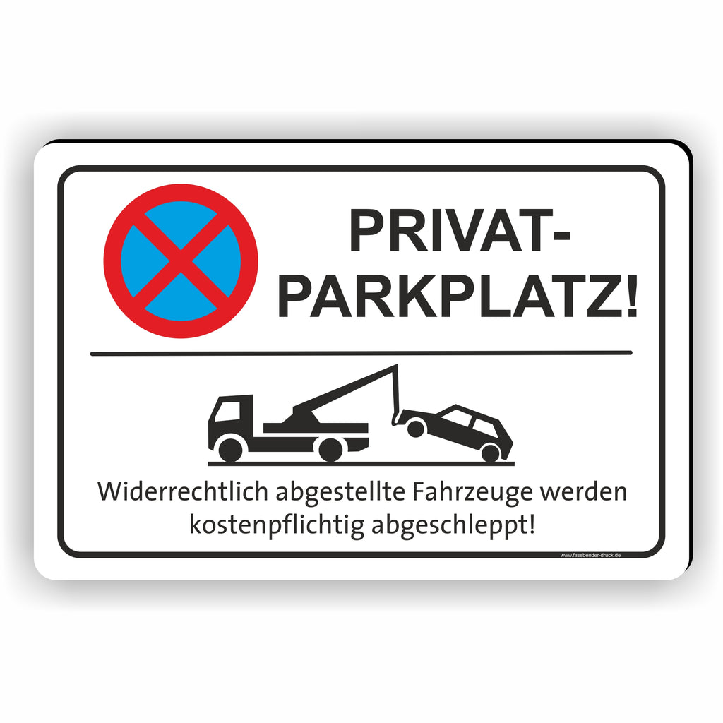 Parken verboten | Parkverbotsschilder — Fassbender-Druck